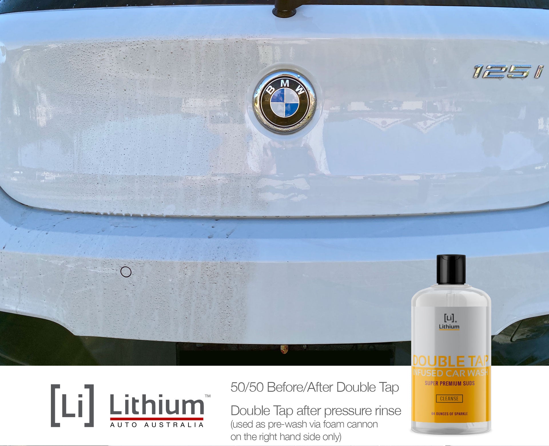 Double Tap Infused Car Wash | Lithium Auto Care